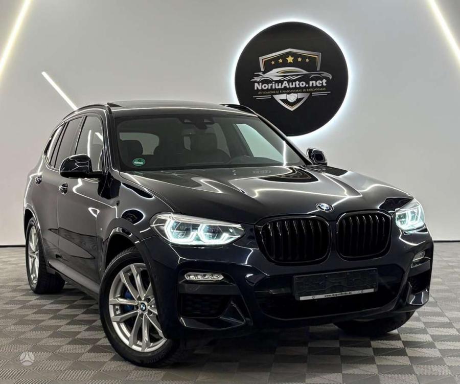 Black BMW X3 2018 in Marijampole, with an engine capacity of 2.99 L and mileage of 274 thousand km for 22350 €, photo 1 on AUTOMOTO.COM.LV