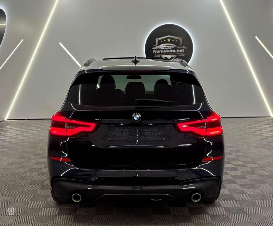 Black BMW X3 2018 in Marijampole, with an engine capacity of 2.99 L and mileage of 274 thousand km for 22350 €, photo 17 on AUTOMOTO.COM.LV