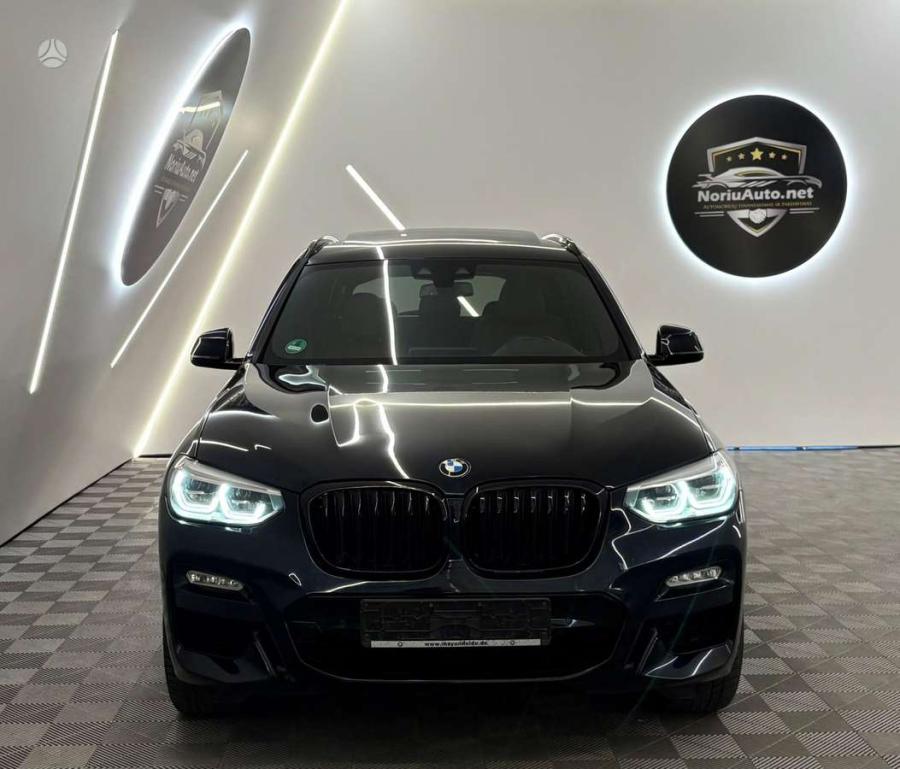 Black BMW X3 2018 in Marijampole, with an engine capacity of 2.99 L and mileage of 274 thousand km for 22350 €, photo 20 on AUTOMOTO.COM.LV