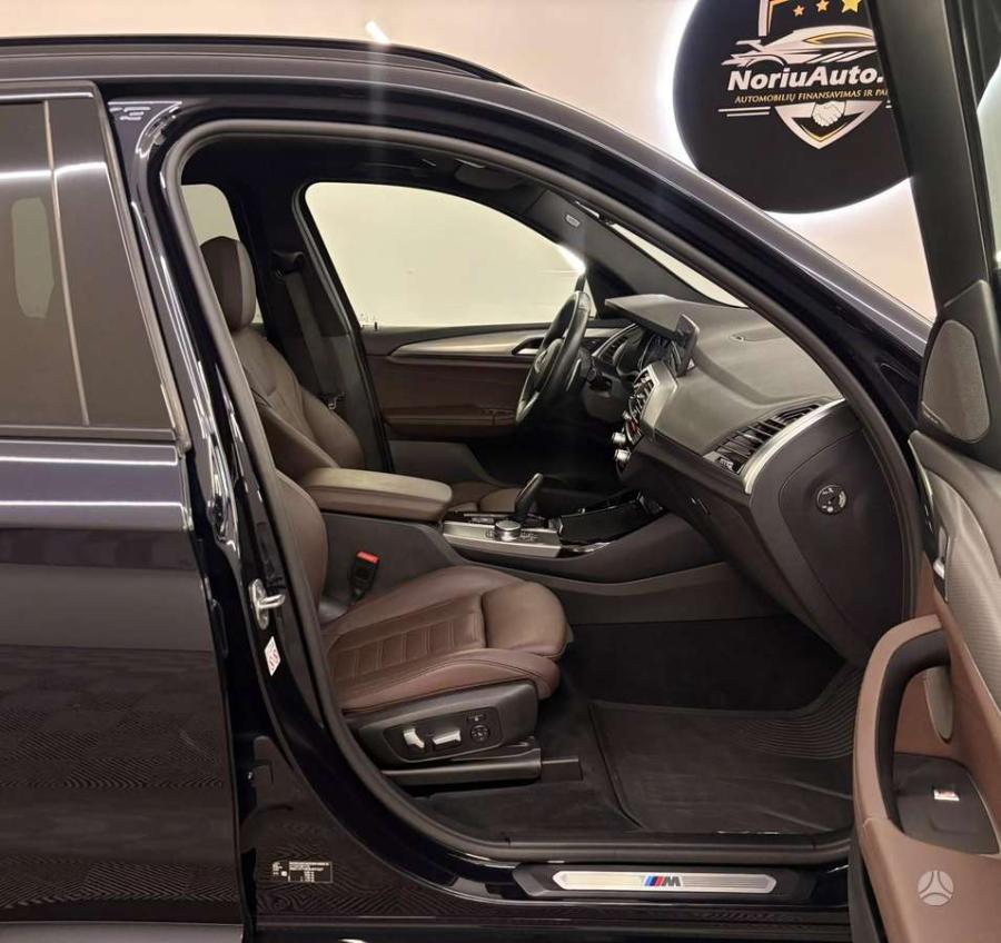 Black BMW X3 2018 in Marijampole, with an engine capacity of 2.99 L and mileage of 274 thousand km for 22350 €, photo 32 on AUTOMOTO.COM.LV