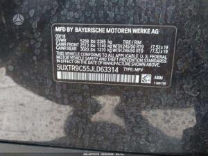 Black BMW X3 2018 in Klaipeda, with an engine capacity of 0.00 L and mileage of 68 thousand km for 9800 €, photo 11 on AUTOMOTO.COM.LV