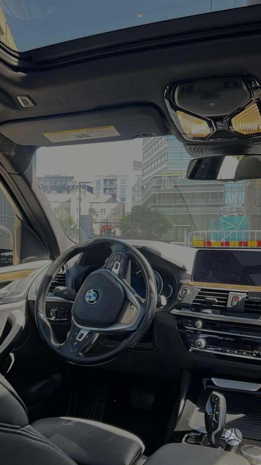 Black BMW X3 2018 in Vilnius, with an engine capacity of 2.00 L and mileage of 168 thousand km for 23900 €, photo 7 on AUTOMOTO.COM.LV