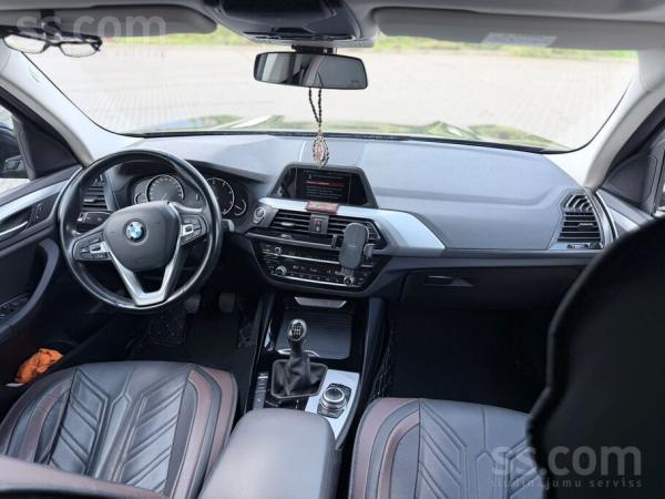 Black BMW X3 2018 in Rezekne, with an engine capacity of 2.00 L and mileage of 212 thousand km for 17500 €, photo 8 on AUTOMOTO.COM.LV
