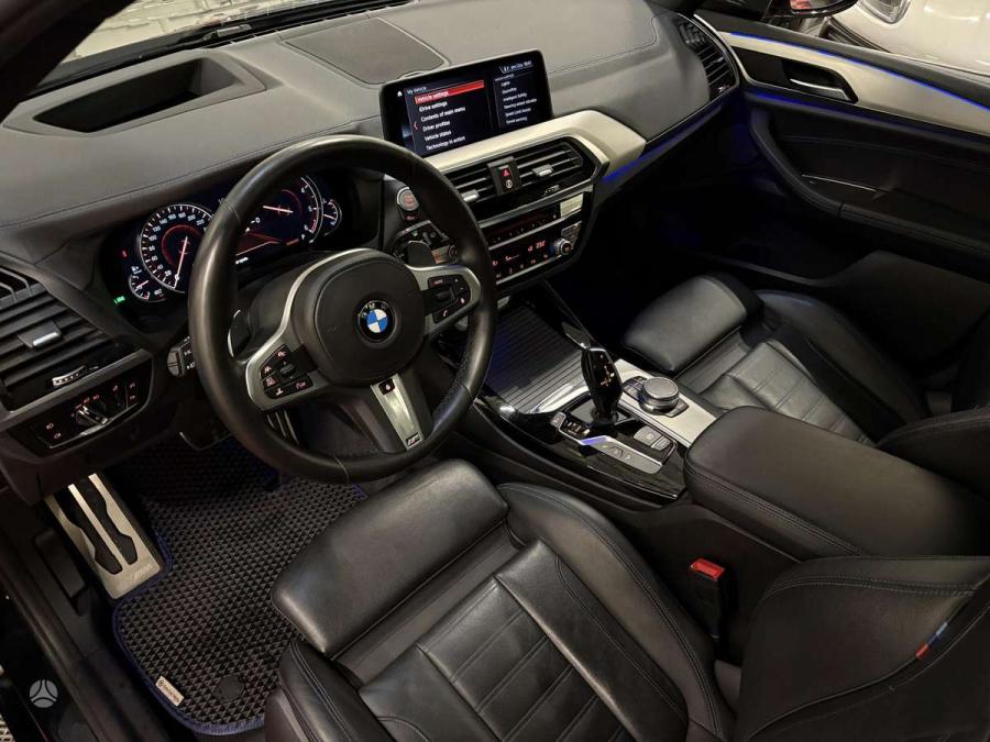 Black BMW X3 2019 in Vilnius, with an engine capacity of 2.99 L and mileage of 150 thousand km for 32990 €, photo 11 on AUTOMOTO.COM.LV