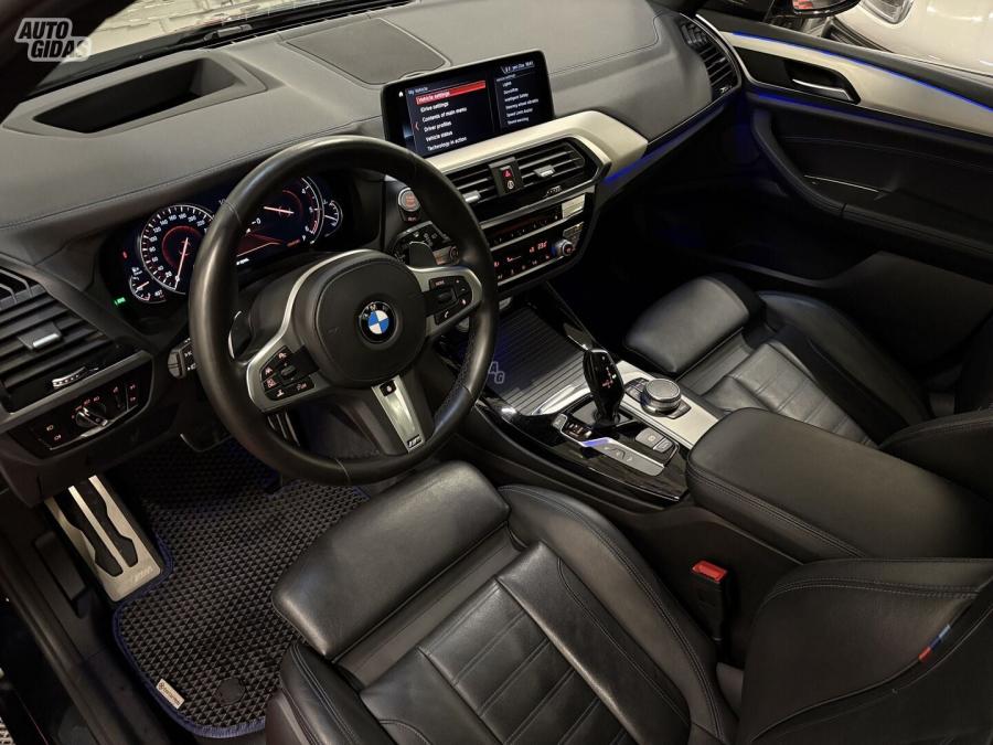 Black BMW X3 2019 in Vilnius, with an engine capacity of 3.00 L and mileage of 150 thousand km for 32990 €, photo 11 on AUTOMOTO.COM.LV
