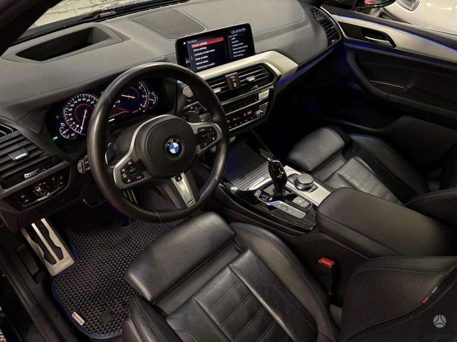 Black BMW X3 2019 in Vilnius, with an engine capacity of 2.99 L and mileage of 150 thousand km for 30000 €, photo 11 on AUTOMOTO.COM.LV