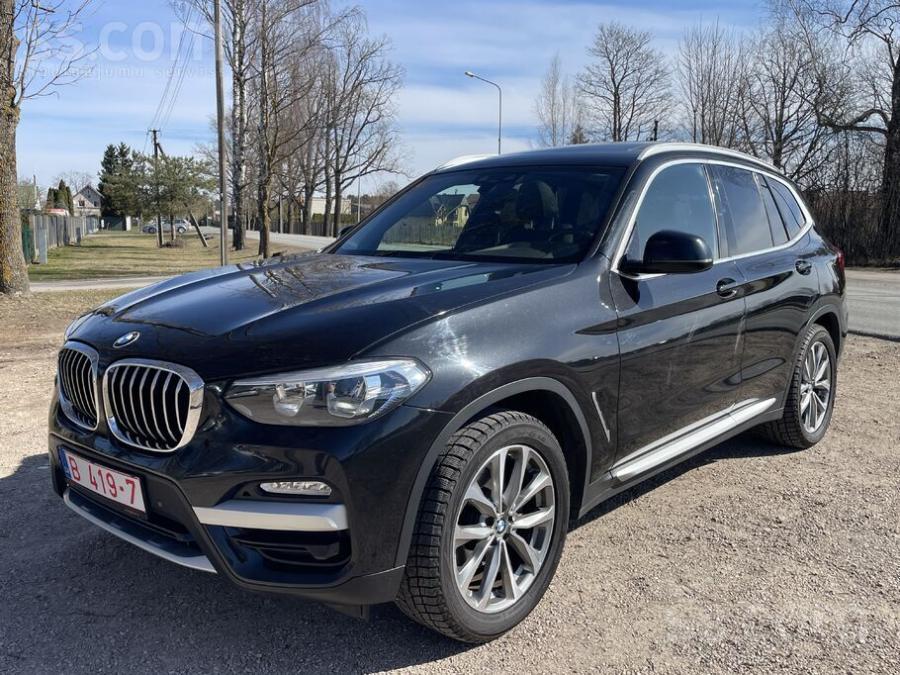 Melns BMW X3 2019 Rīga, ar dzinēja tilpumu 2.00 L un nobraukumu 116 tūkst. km par 18990 €, foto 1 vietnē AUTOMOTO.COM.LV