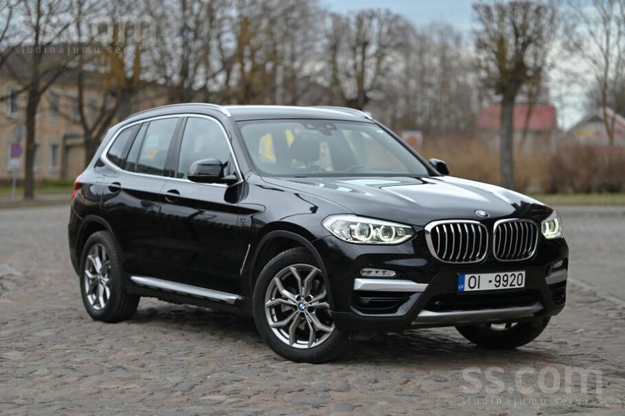 Black BMW X3 2019 in Jelgava, with an engine capacity of 2.00 L and mileage of 0 thousand km for 22500 €, photo 3 on AUTOMOTO.COM.LV