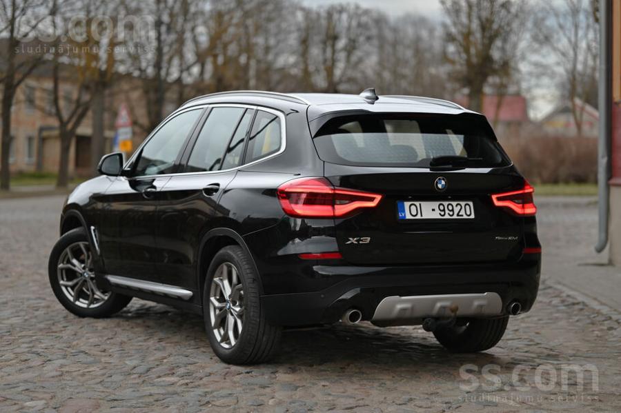 Black BMW X3 2019 in Jelgava, with an engine capacity of 2.00 L and mileage of 0 thousand km for 22500 €, photo 8 on AUTOMOTO.COM.LV