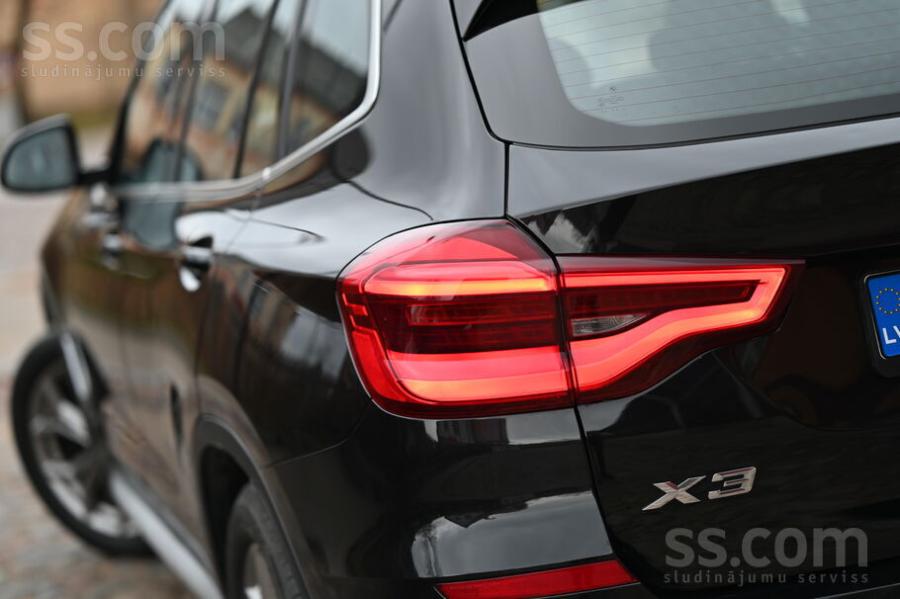 Black BMW X3 2019 in Jelgava, with an engine capacity of 2.00 L and mileage of 0 thousand km for 22500 €, photo 9 on AUTOMOTO.COM.LV