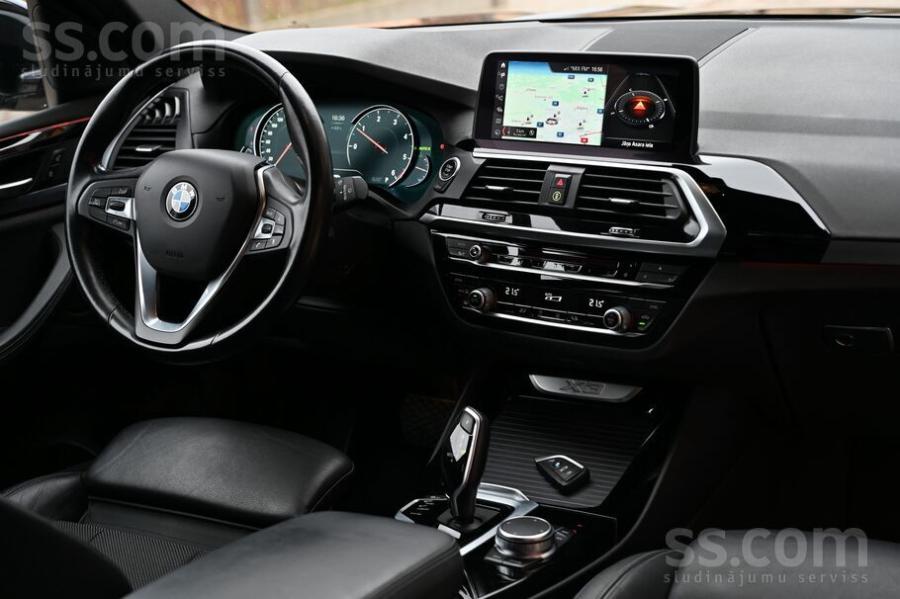 Black BMW X3 2019 in Jelgava, with an engine capacity of 2.00 L and mileage of 0 thousand km for 22500 €, photo 10 on AUTOMOTO.COM.LV