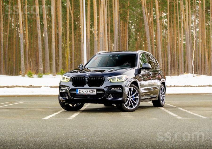 Black BMW X3 2019 in Riga, with an engine capacity of 3.00 L and mileage of 180 thousand km for 26590 €, photo 1 on AUTOMOTO.COM.LV