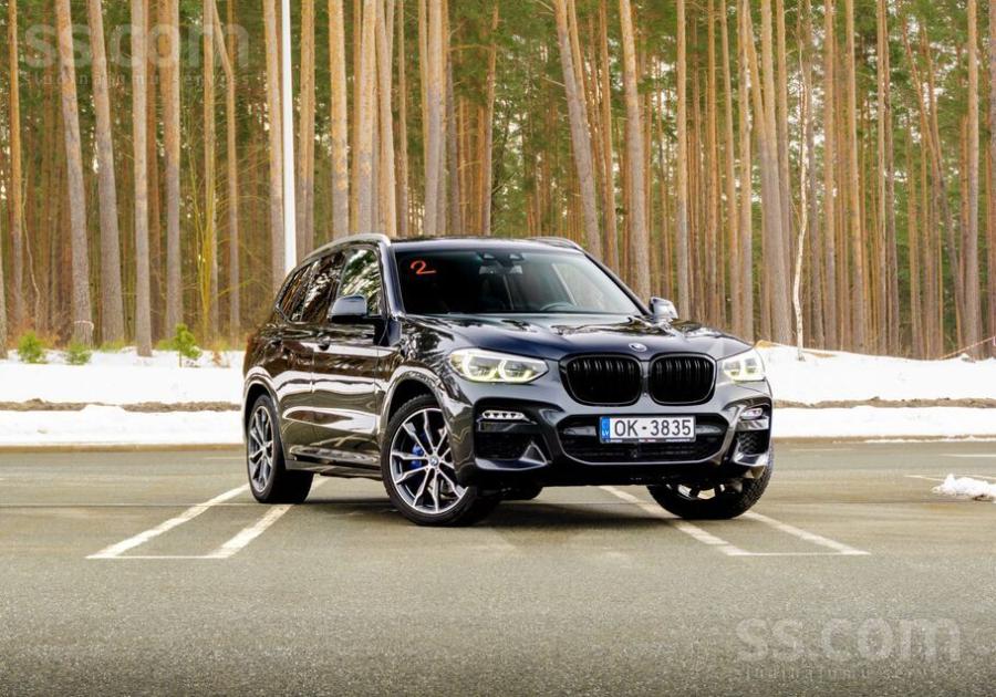 Black BMW X3 2019 in Riga, with an engine capacity of 3.00 L and mileage of 180 thousand km for 26590 €, photo 3 on AUTOMOTO.COM.LV
