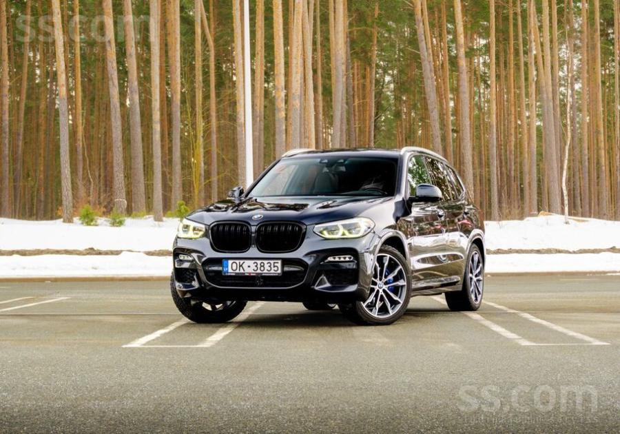 Black BMW X3 2019 in Riga, with an engine capacity of 3.00 L and mileage of 180 thousand km for 25590 €, photo 1 on AUTOMOTO.COM.LV