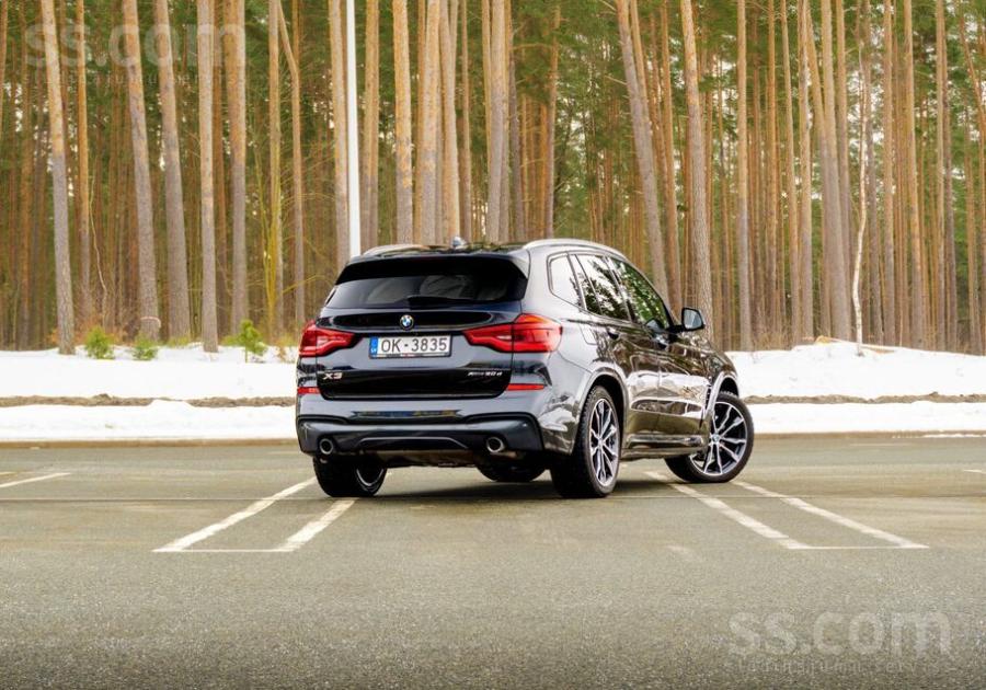 Black BMW X3 2019 in Riga, with an engine capacity of 3.00 L and mileage of 180 thousand km for 25590 €, photo 6 on AUTOMOTO.COM.LV