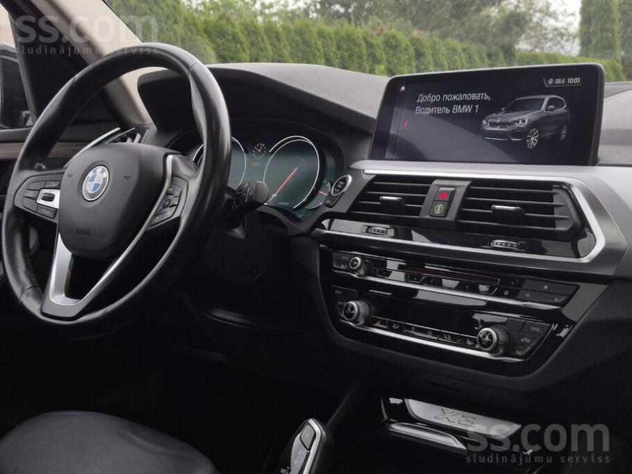 Melns BMW X3 2019 Rīga, ar dzinēja tilpumu 2.00 L un nobraukumu 170 tūkst. km par 21200 €, foto 12 vietnē AUTOMOTO.COM.LV