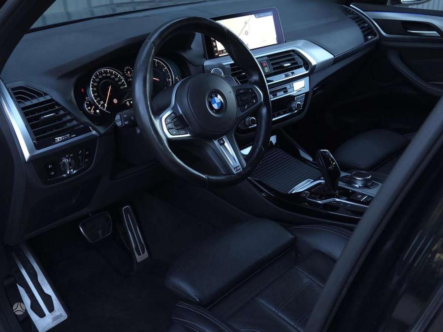 Black BMW X3 2019 in Kaunas, with an engine capacity of 3.00 L and mileage of 260 thousand km for 24950 €, photo 16 on AUTOMOTO.COM.LV
