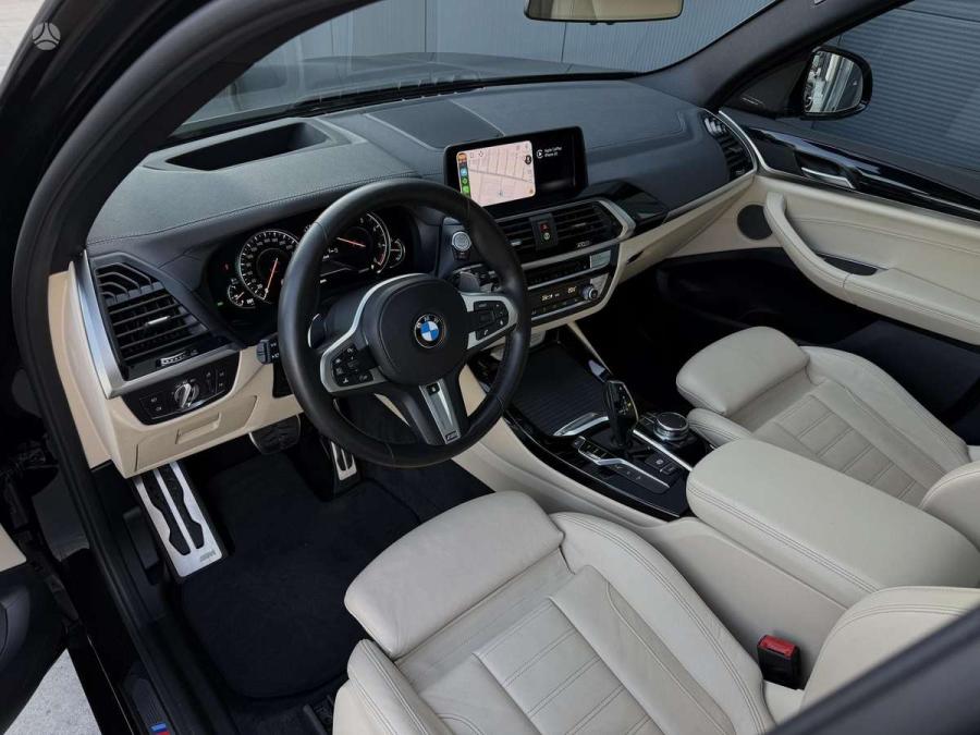 Black BMW X3 2019 in Kaunas, with an engine capacity of 2.99 L and mileage of 259 thousand km for 26999 €, photo 18 on AUTOMOTO.COM.LV