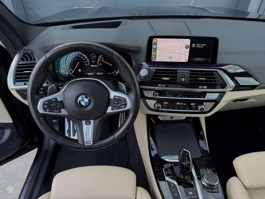 Black BMW X3 2019 in Kaunas, with an engine capacity of 2.99 L and mileage of 259 thousand km for 26999 €, photo 20 on AUTOMOTO.COM.LV