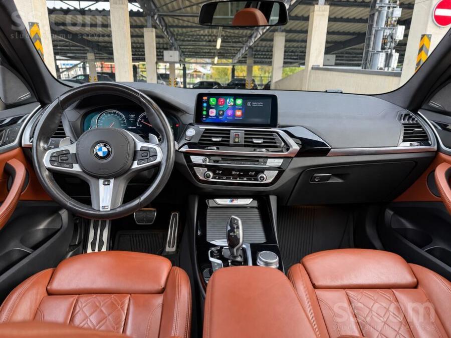 Black BMW X3 2019 in Riga, with an engine capacity of 3.00 L and mileage of 173 thousand km for 29900 €, photo 11 on AUTOMOTO.COM.LV