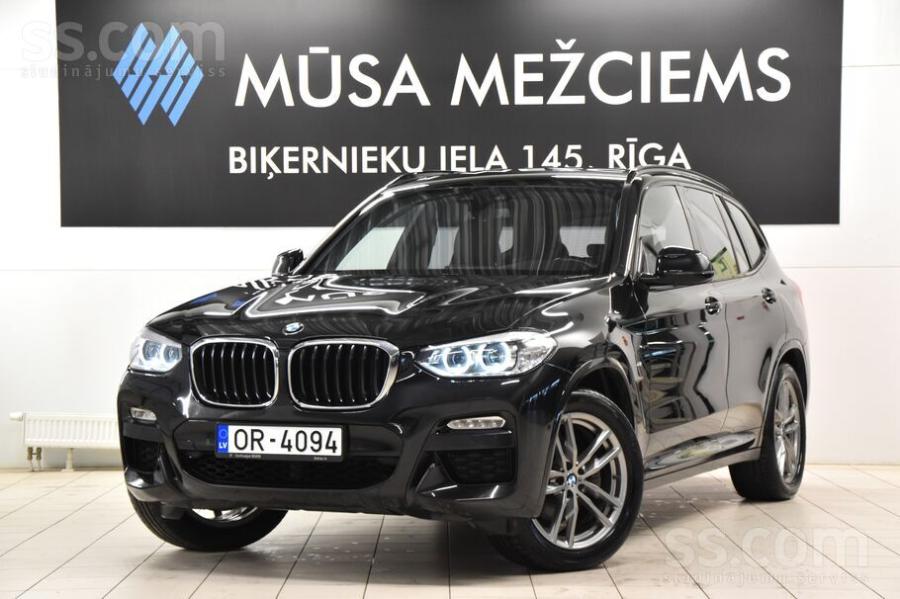 Black BMW X3 2019 in Riga, with an engine capacity of 2.00 L and mileage of 115 thousand km for 25990 €, photo 1 on AUTOMOTO.COM.LV
