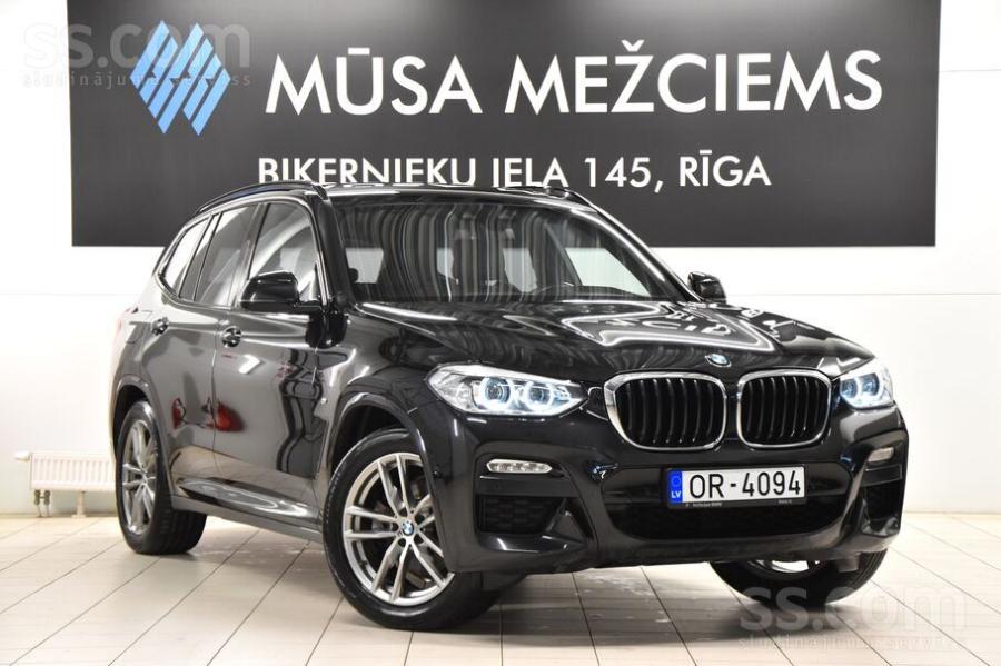 Black BMW X3 2019 in Riga, with an engine capacity of 2.00 L and mileage of 115 thousand km for 25990 €, photo 4 on AUTOMOTO.COM.LV