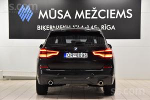 Black BMW X3 2019 in Riga, with an engine capacity of 2.00 L and mileage of 115 thousand km for 25990 €, photo 8 on AUTOMOTO.COM.LV