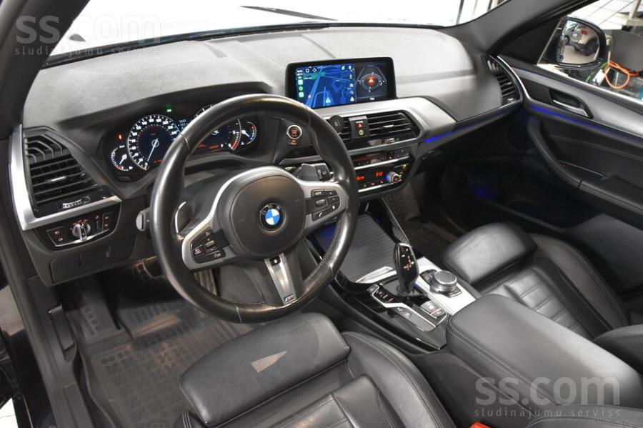 Black BMW X3 2019 in Riga, with an engine capacity of 2.00 L and mileage of 115 thousand km for 25990 €, photo 13 on AUTOMOTO.COM.LV
