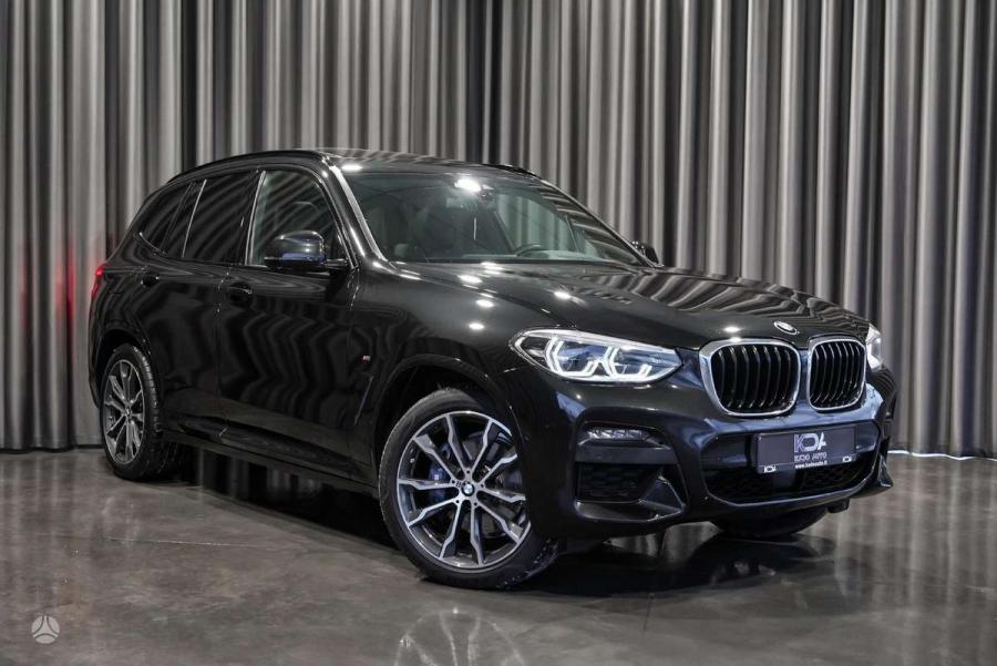 Black BMW X3 2020 in Marijampole, with an engine capacity of 2.99 L and mileage of 199 thousand km for 27950 €, photo 1 on AUTOMOTO.COM.LV
