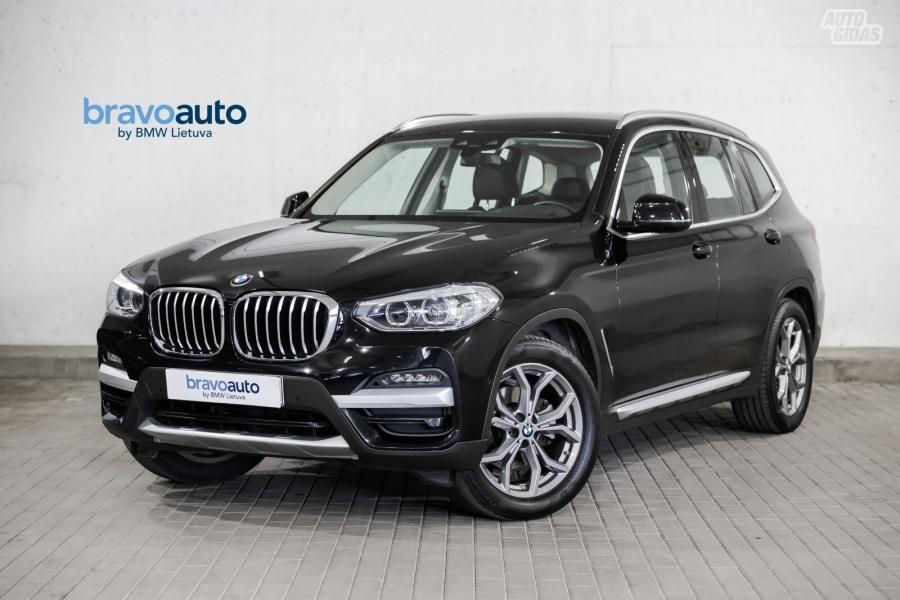 Black BMW X3 2020 in Vilnius, with an engine capacity of 2.00 L and mileage of 70 thousand km for 27491 €, photo 1 on AUTOMOTO.COM.LV