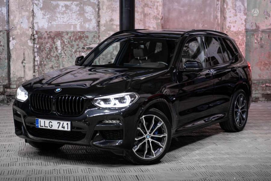 Black BMW X3 2020 in Kaunas, with an engine capacity of 2.00 L and mileage of 84 thousand km for 29300 €, photo 4 on AUTOMOTO.COM.LV