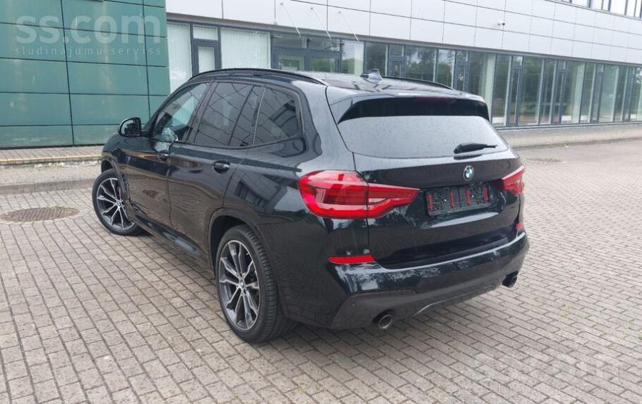 Black BMW X3 2020 in Tukums, with an engine capacity of 2.00 L and mileage of 183 thousand km for 26990 €, photo 6 on AUTOMOTO.COM.LV