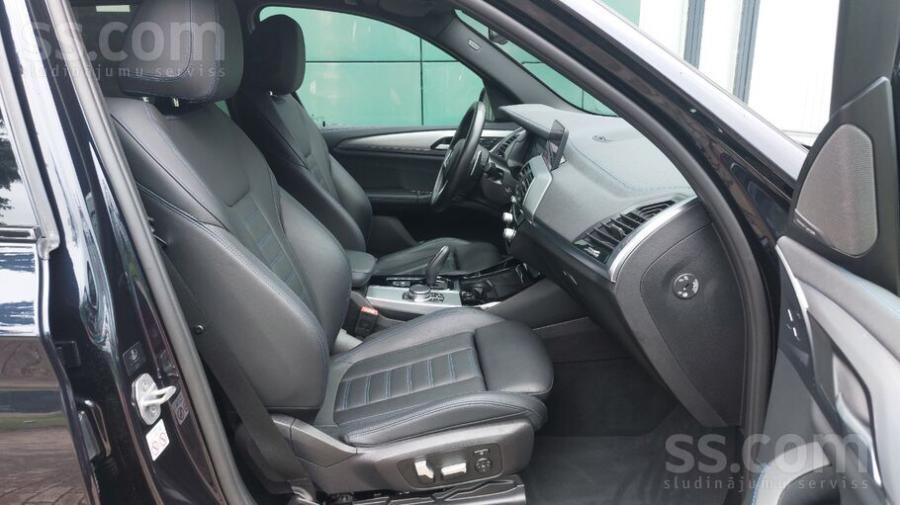 Black BMW X3 2020 in Tukums, with an engine capacity of 2.00 L and mileage of 183 thousand km for 26990 €, photo 13 on AUTOMOTO.COM.LV