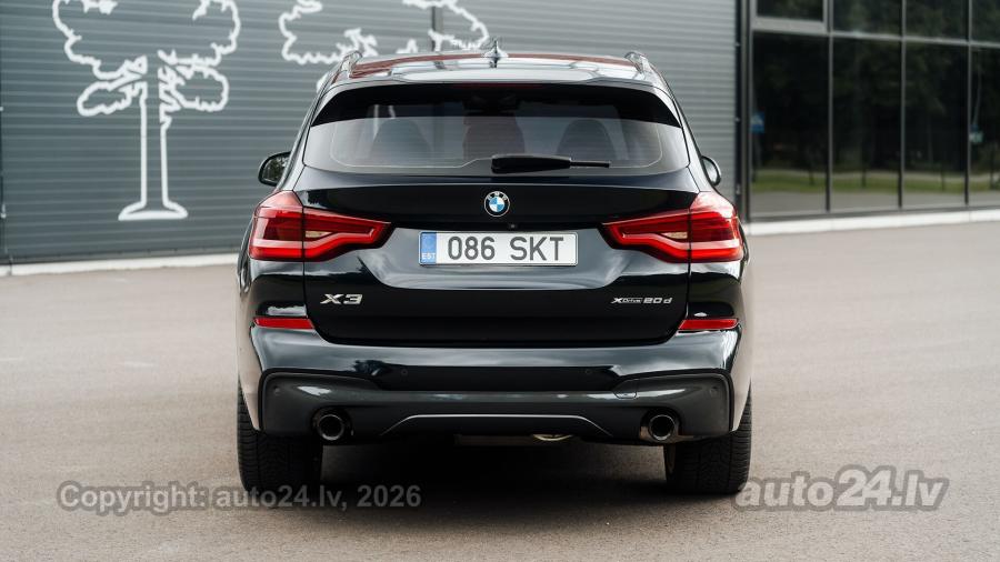 Black BMW X3 2020 in Tallinn, with an engine capacity of 2.00 L and mileage of 168 thousand km for 27500 €, photo 7 on AUTOMOTO.COM.LV