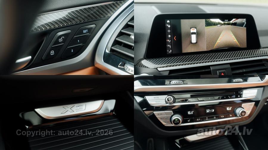 Black BMW X3 2020 in Tallinn, with an engine capacity of 2.00 L and mileage of 168 thousand km for 27500 €, photo 16 on AUTOMOTO.COM.LV