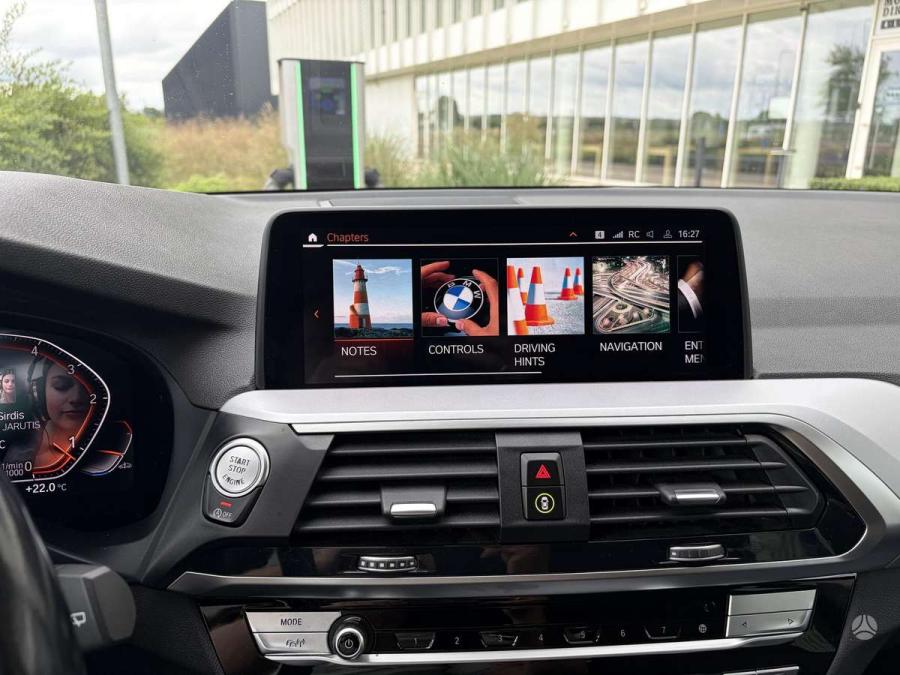 Black BMW X3 2020 in Vilnius, with an engine capacity of 2.00 L and mileage of 199 thousand km for 21900 €, photo 22 on AUTOMOTO.COM.LV