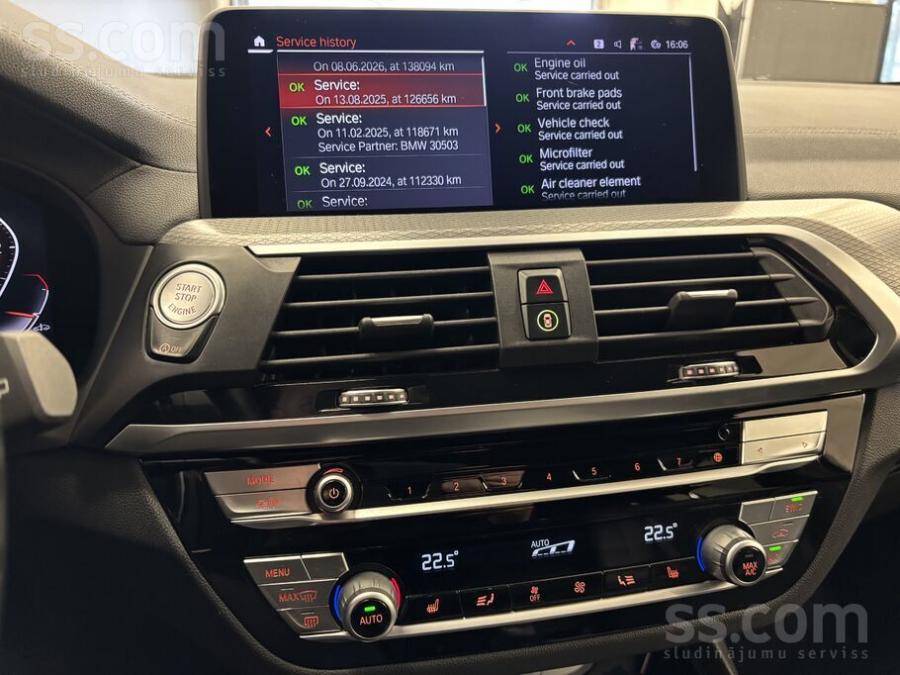 Черный БМВ Х3 2020 в Рига, объемом двигателя 3.00 л и пробегом 145 тыс. км за 24900 €, фото 25 на AUTOMOTO.COM.LV