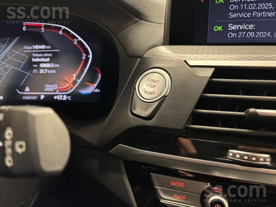 Черный БМВ Х3 2020 в Рига, объемом двигателя 3.00 л и пробегом 145 тыс. км за 24900 €, фото 26 на AUTOMOTO.COM.LV