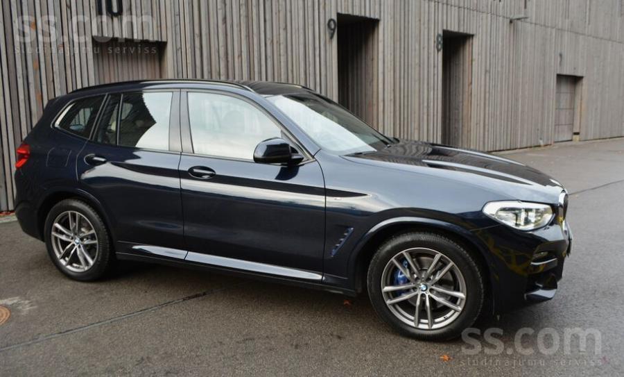 Black BMW X3 2021 in Riga, with an engine capacity of 3.00 L and mileage of 144 thousand km for 26700 €, photo 34 on AUTOMOTO.COM.LV