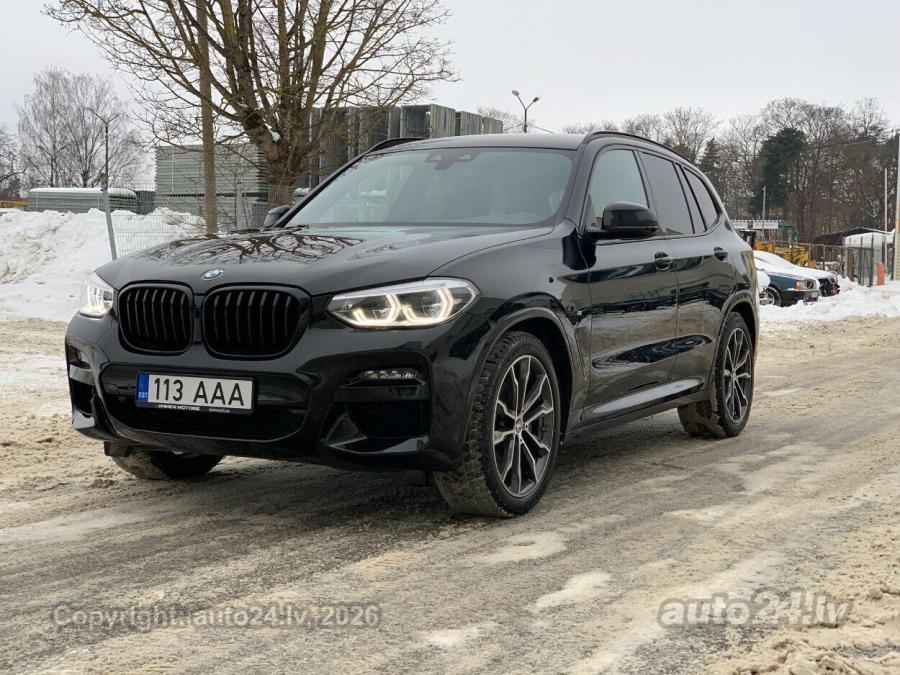 Black BMW X3 2021 in Tallinn, with an engine capacity of 3.00 L and mileage of 134 thousand km for 39900 €, photo 1 on AUTOMOTO.COM.LV