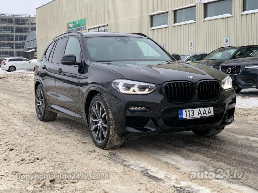 Black BMW X3 2021 in Tallinn, with an engine capacity of 3.00 L and mileage of 134 thousand km for 39900 €, photo 2 on AUTOMOTO.COM.LV