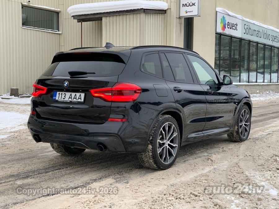 Black BMW X3 2021 in Tallinn, with an engine capacity of 3.00 L and mileage of 134 thousand km for 39900 €, photo 3 on AUTOMOTO.COM.LV
