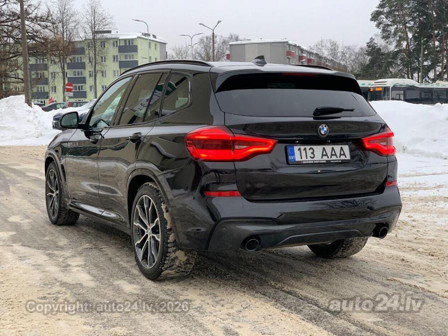Black BMW X3 2021 in Tallinn, with an engine capacity of 3.00 L and mileage of 134 thousand km for 39900 €, photo 4 on AUTOMOTO.COM.LV