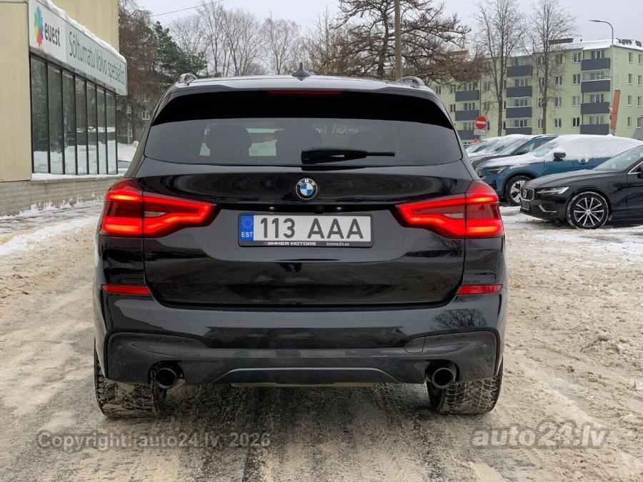 Black BMW X3 2021 in Tallinn, with an engine capacity of 3.00 L and mileage of 134 thousand km for 39900 €, photo 8 on AUTOMOTO.COM.LV