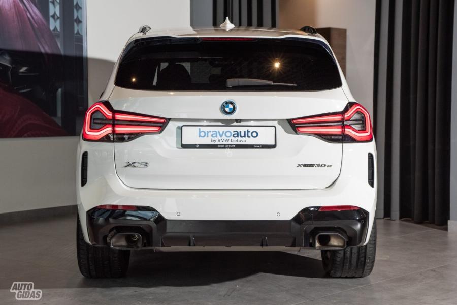 Black BMW X3 2021 in Kaunas, with an engine capacity of 2.00 L and mileage of 105 thousand km for 39741 €, photo 7 on AUTOMOTO.COM.LV