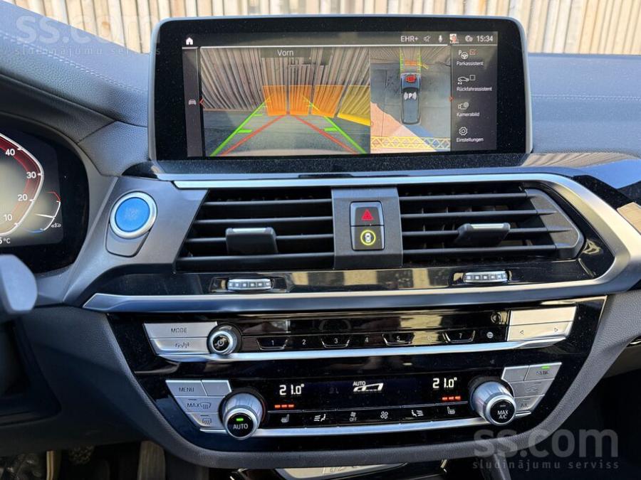 Black BMW X3 2021 in Riga, with an engine capacity of 2.00 L and mileage of 109 thousand km for 29555 €, photo 12 on AUTOMOTO.COM.LV