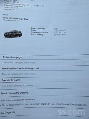 Black BMW X3 2021 in Riga, with an engine capacity of 2.00 L and mileage of 109 thousand km for 29555 €, photo 23 on AUTOMOTO.COM.LV