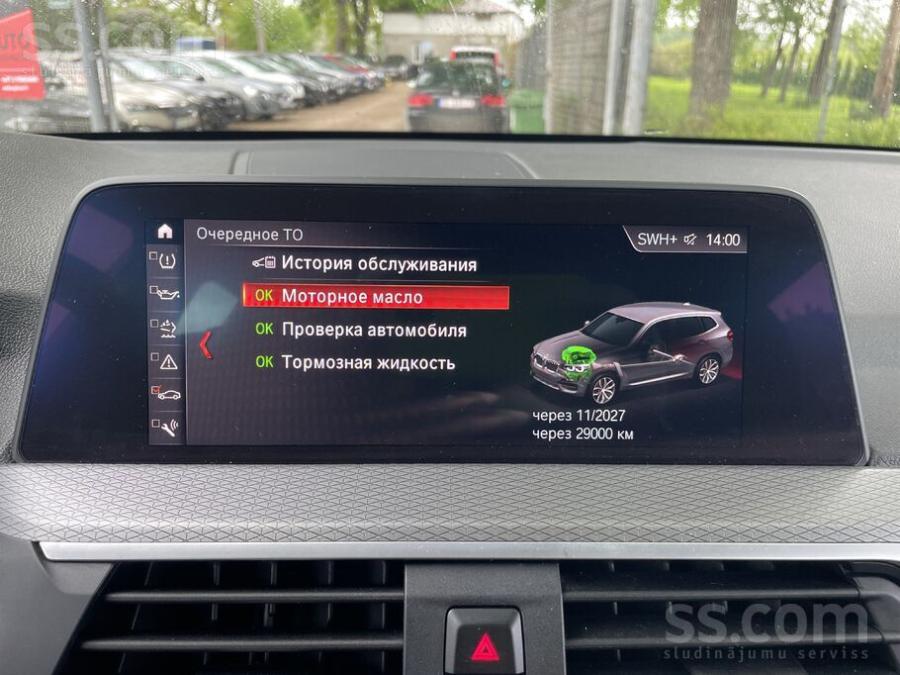 Черный БМВ Х3 2021 в Рига, объемом двигателя 3.00 л и пробегом 145 тыс. км за 23290 €, фото 28 на AUTOMOTO.COM.LV