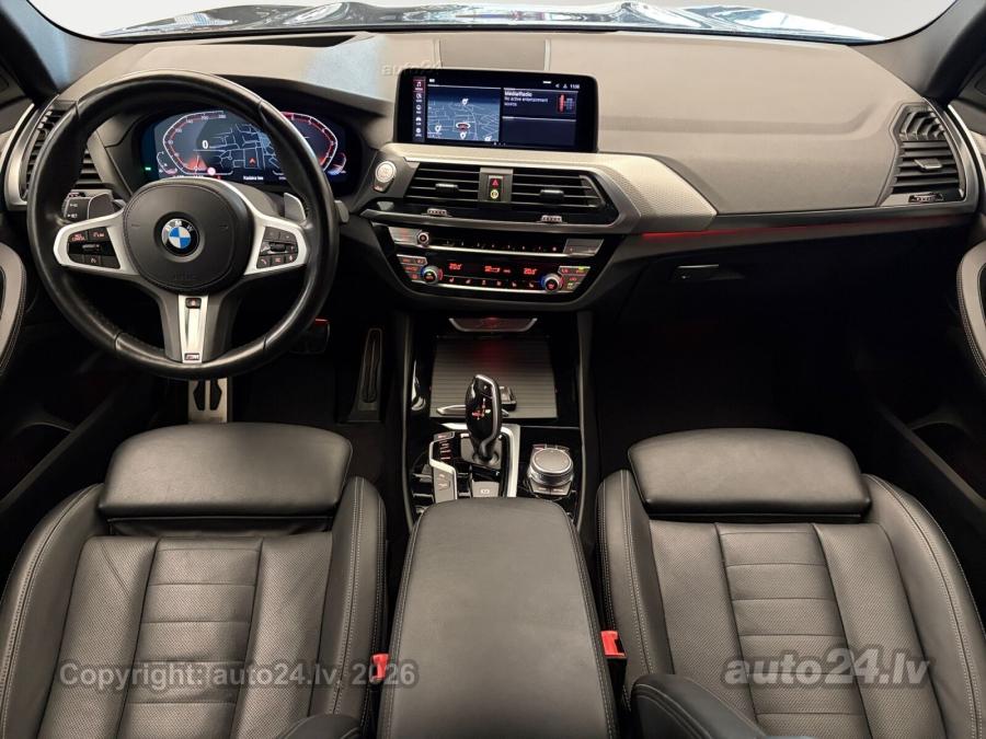 Black BMW X3 2021 in Tallinn, with an engine capacity of 2.00 L and mileage of 98 thousand km for 34900 €, photo 8 on AUTOMOTO.COM.LV