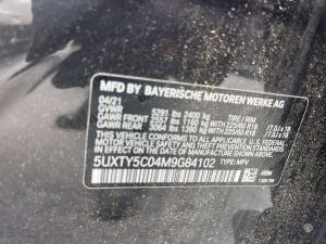 Melns BMW X3 2021 Utena, ar dzinēja tilpumu 2.00 L un nobraukumu 60 tūkst. km par 15000 €, foto 9 vietnē AUTOMOTO.COM.LV